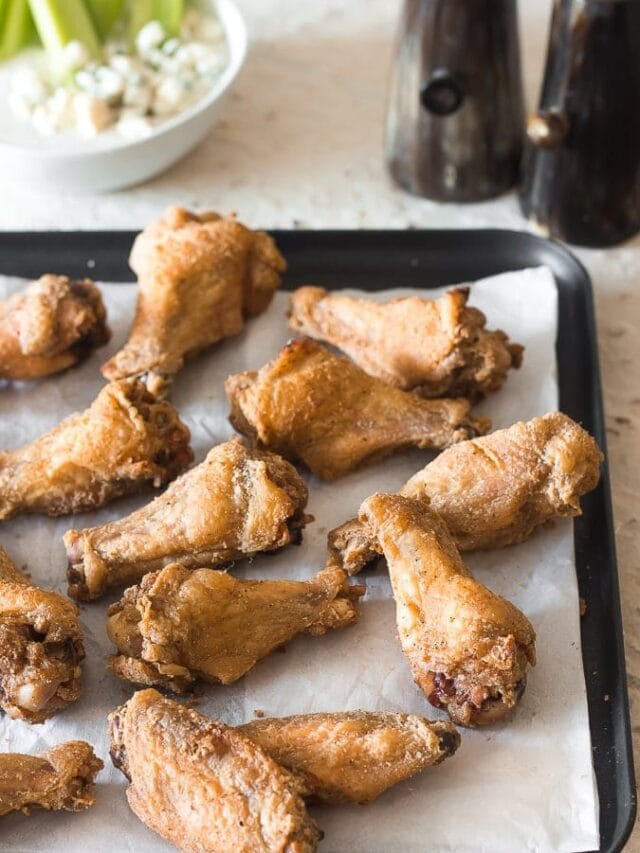 So Crispy Baked Chicken Wings - Whisk It Real Gud