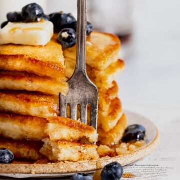 Sour Cream Crispy Edge Pancakes - Whisk it Real Gud