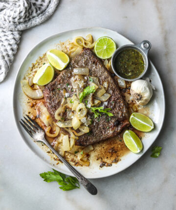 Bistec de Palomilla (Palomilla Steak) - Whisk it Real Gud